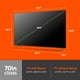 onn. 70” QLED 4K UHD (2160p) Roku Smart TV with Dolby Atmos, Dolby ...