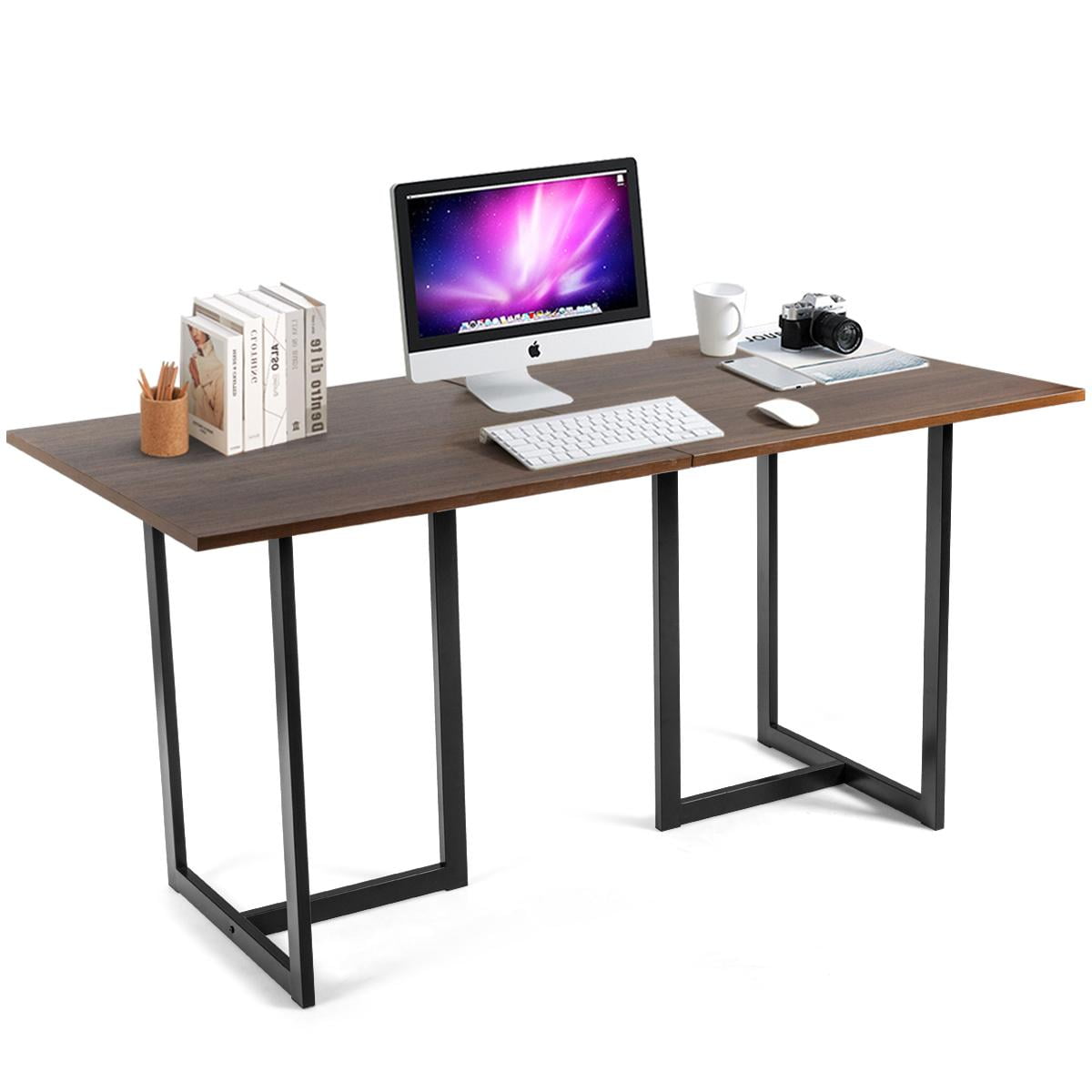Giantex 60 Inch Computer Desk, Large Writing Table, Modern Versatile ...
