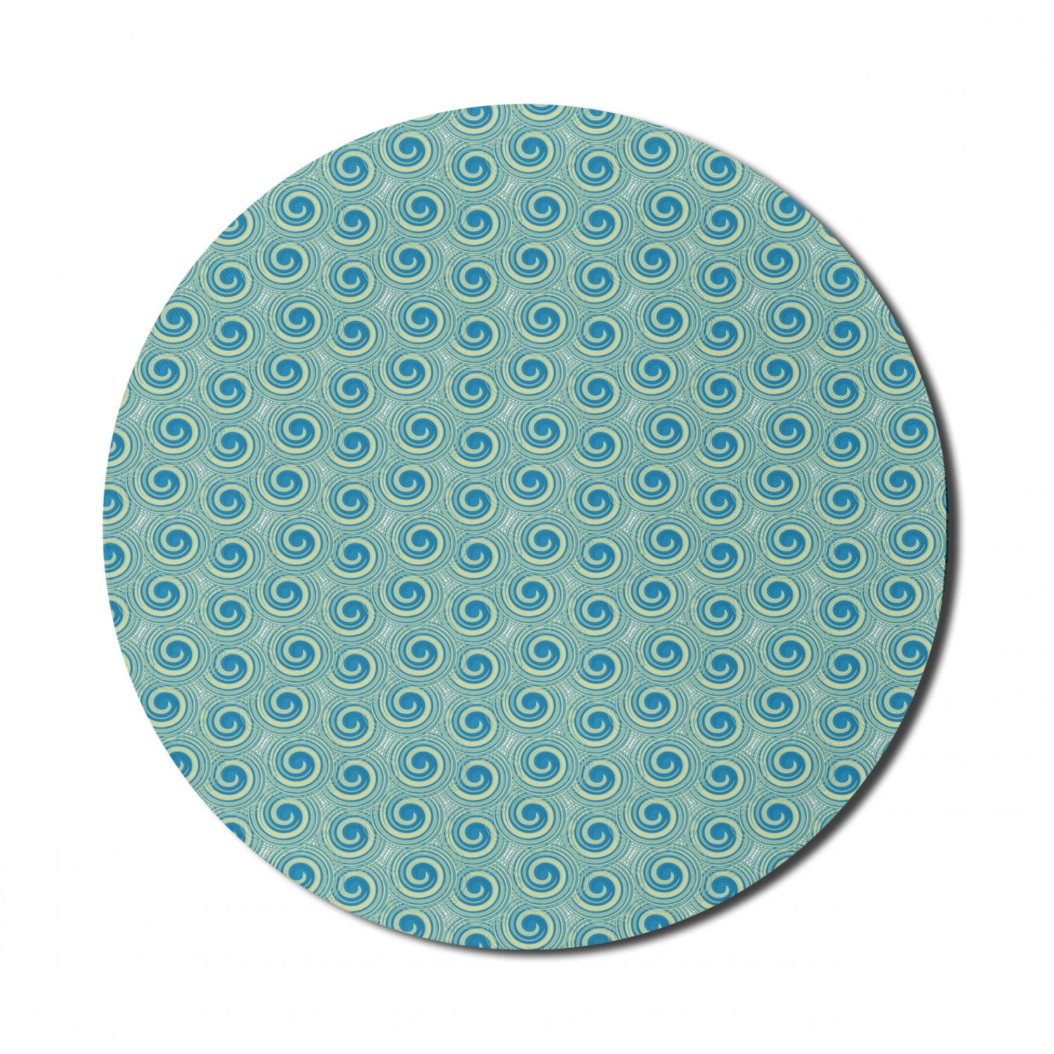 Abstract Mouse Pad for Computers, Continuous Swirls Circle Elements ...