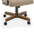 Chromcraft Douglas Swivel Dining Chair In Chestnut And Texture Bronze
