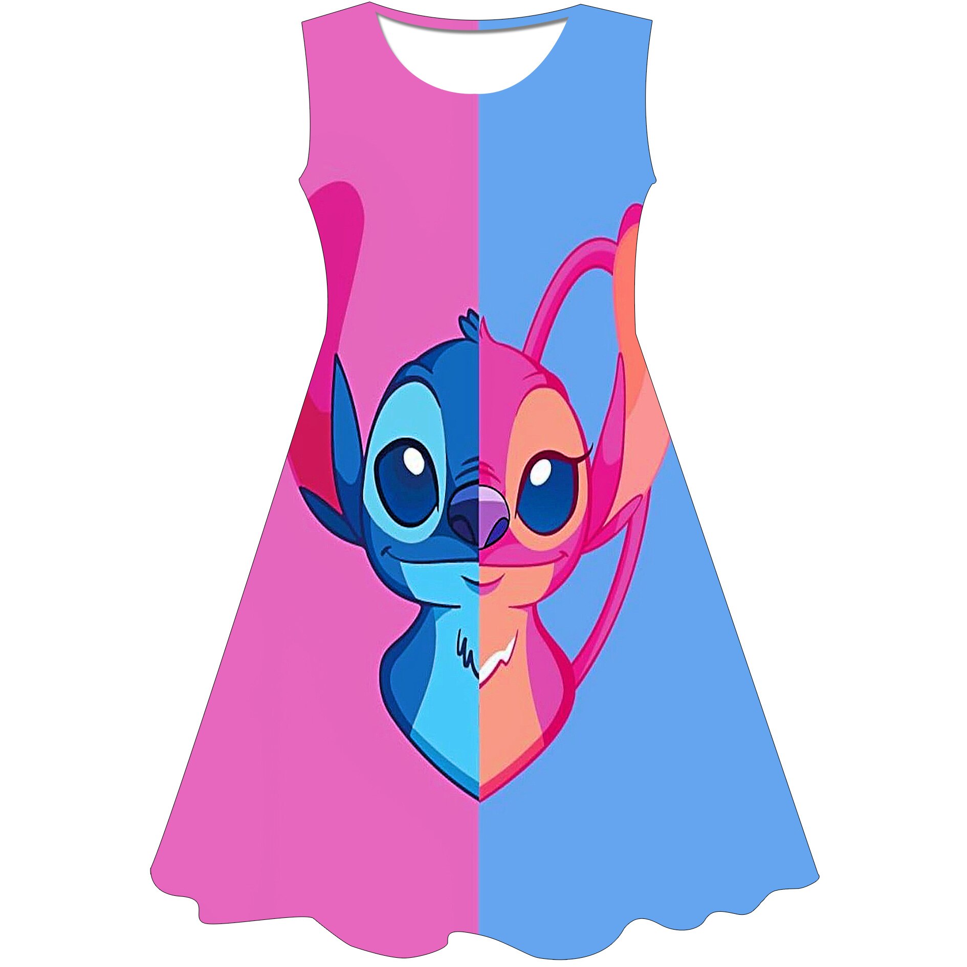Disney Stitch Princess Party Dress up for Girls Halloween Costume Kids ...