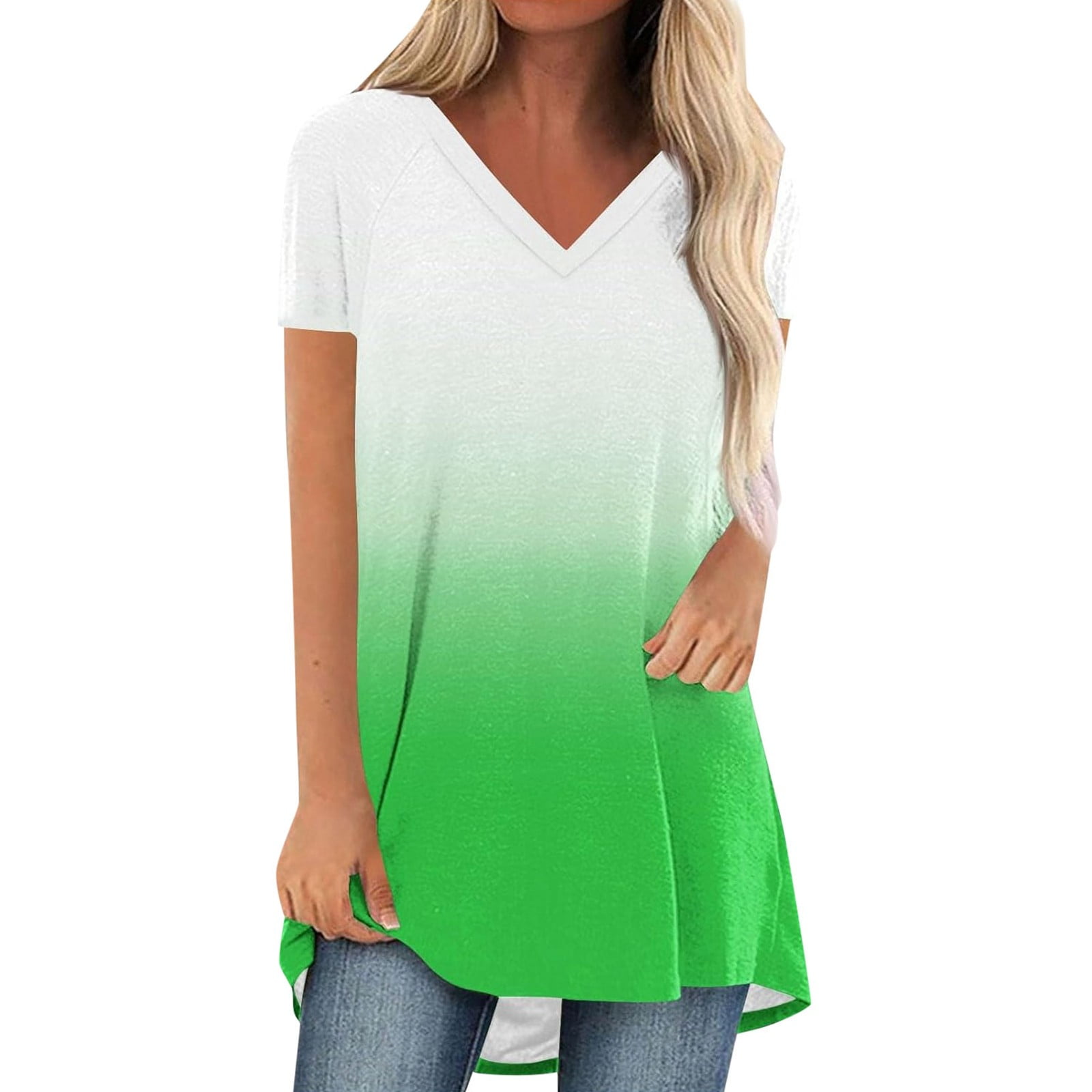 Click here for Tiweut Leisure T Shirts For Women Fashion V Neck G... prices