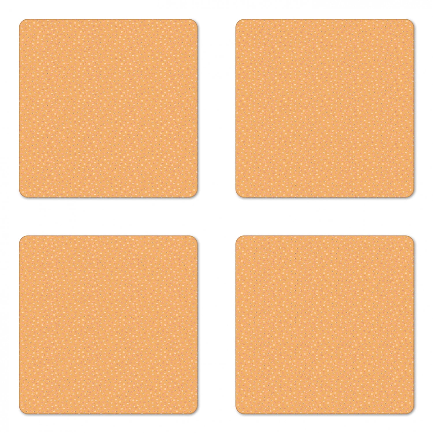 Spring Coaster Set of 4, Seasonal Daisy Blossom with Fresh Foliage ...