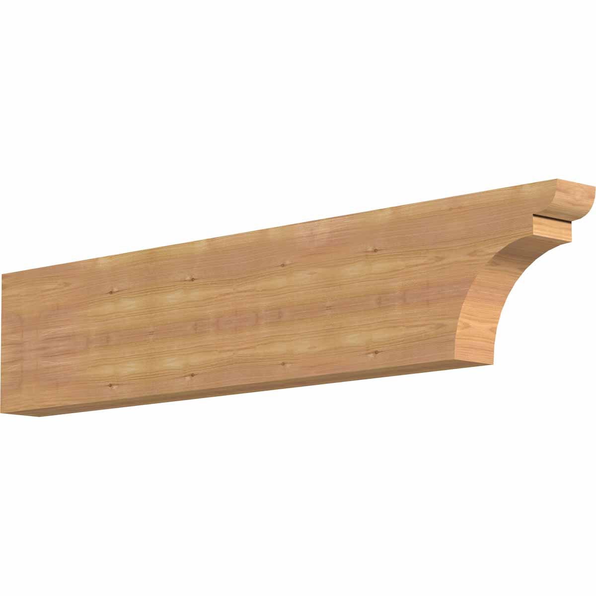 3 1/2"W x 10"H x 48"L Yorktown Smooth Rafter Tail, Western Red Cedar ...