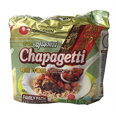 Nongshim Chapagetti Chajang Noodle, 4.5 Ounce Packages (Pack of 4 ...