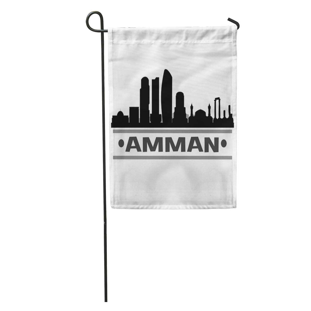 SIDONKU Amphitheater Amman Skyline Silhouette City Ancient Aqaba ...