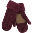 Dalrosia Mittens for Women Cold Weather, Womens Mittens Wool Knit Warm ...