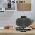 Electric Waffle Maker Heart-Shaped: 2 Non-Stick double-Side Heating ...