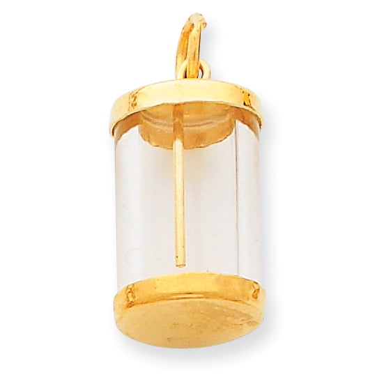 Beautiful 14k Fillable Capsule Charm - Walmart.com