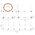 Aukfa Dog Agility Equipment Set, Includes Agility Hurdle, Jumping Ring ...