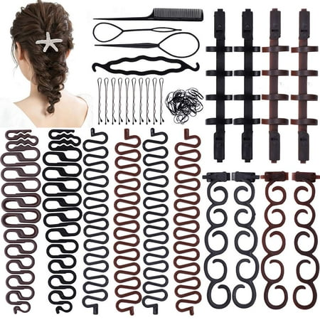 Hair Braiding Tool DIY Hair Styling Tool Set Twist Plait Hair Braiding ...