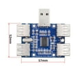 LINYAN-USB 2.0 1-to-4 HUB PCBA USB-A Male to 4-Port USB-A hub Board ...