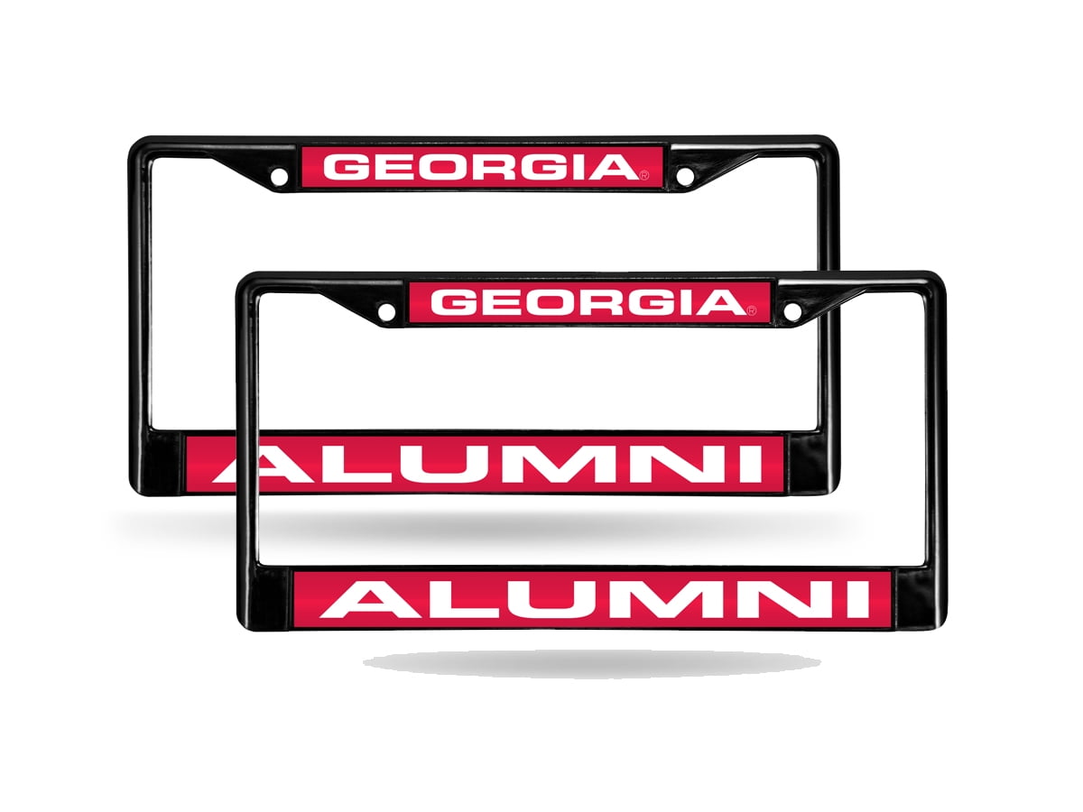 Georgia NCAA Bulldogs Alumni NCAA Black Metal (Set of 2) Laser Cut ...