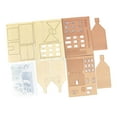 DIY Wooden House Assemble Scene Miniature Model House kits for HO Scale ...