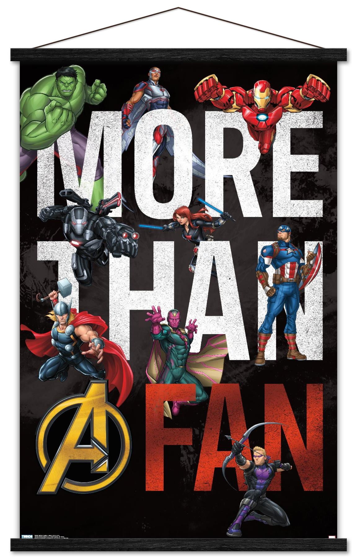 Marvel Comics - More Than A Fan Wall Poster with Wooden Magnetic Frame ...