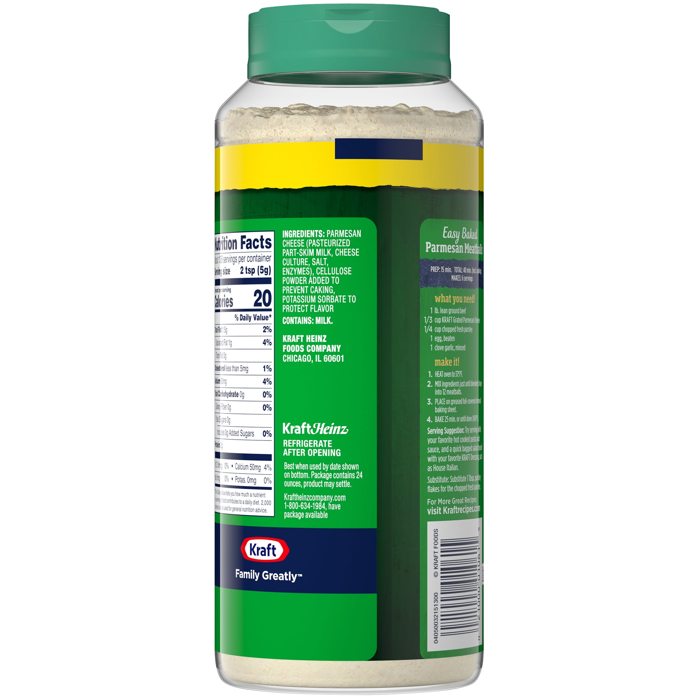 Kraft 100% Grated Parmesan Cheese Shaker, 24 oz Nepal | Ubuy