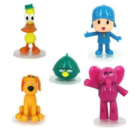 2018 5pcs/set Pocoyo Pato Elly Loula Sleepy Bird PVC Action Figures ...