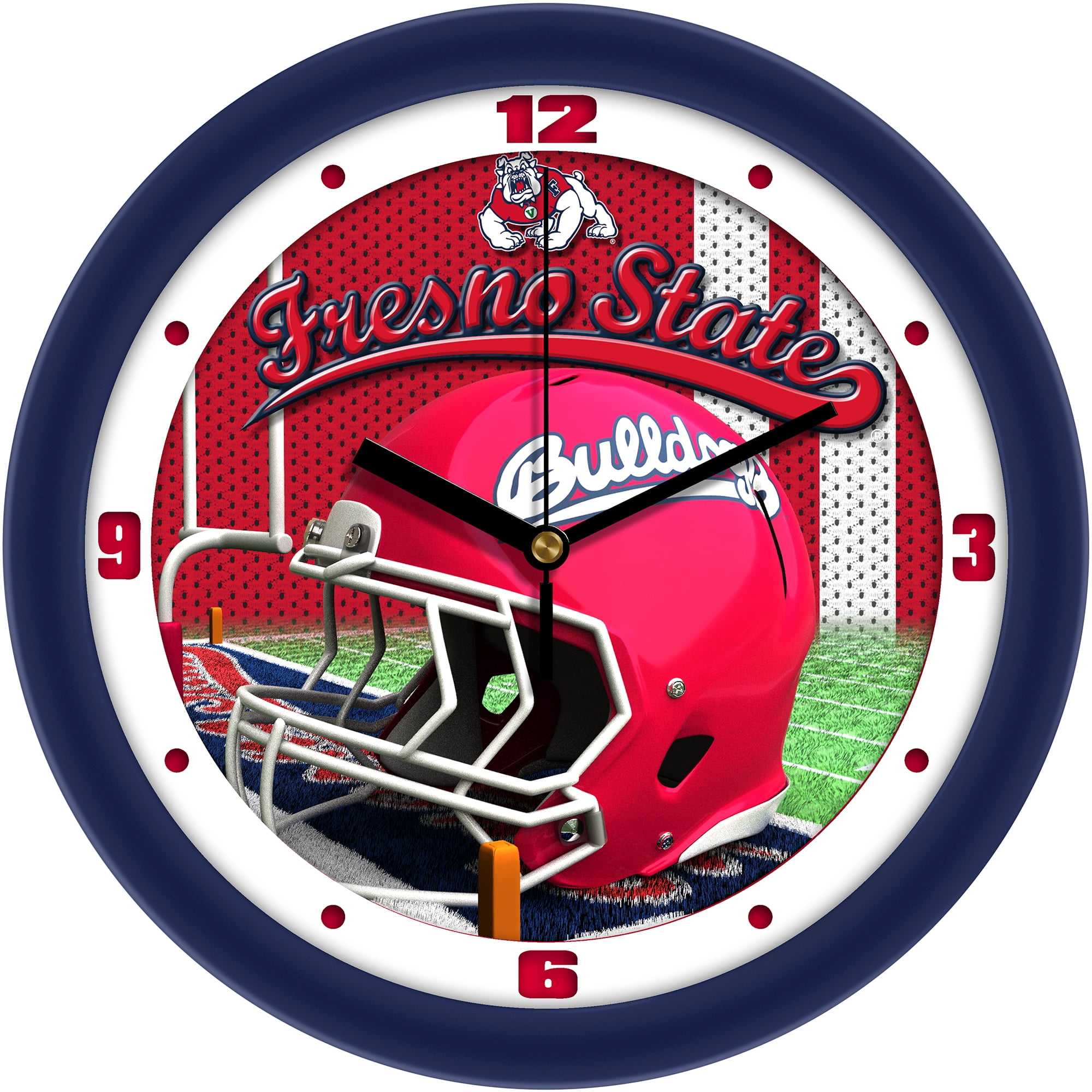 Fresno State Bulldogs 11.5'' Suntime Premium Glass Face Football Helmet ...