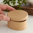 24 Mini Paper Mache Oval Boxes with Lids - Group Activities, Small ...