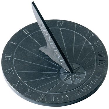 Esschert Design USA LS002 Round Slate Sundial - Walmart.com