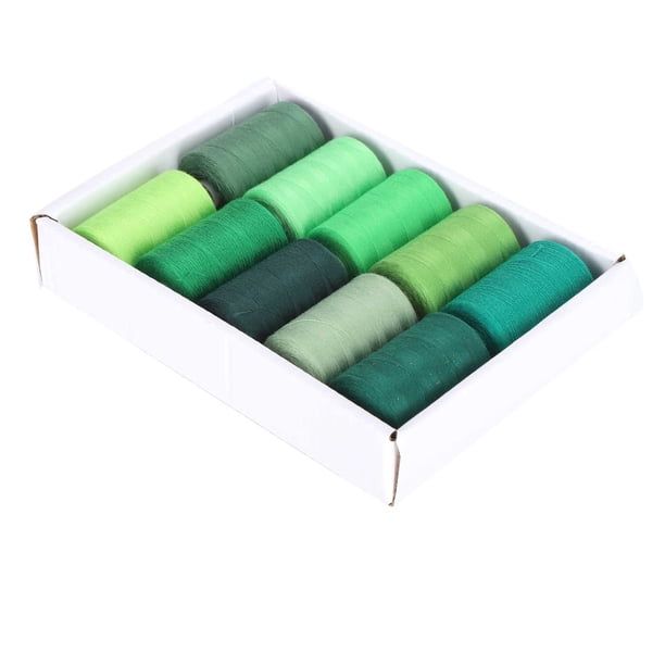 Green Sewing Thread, DIY Sewing Thread Set Sewing Thread Set 10 Rolls ...