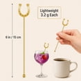 6 Inch Derby Drink Plastic Stirrers Swizzle Sticks for Cocktails Coffee ...