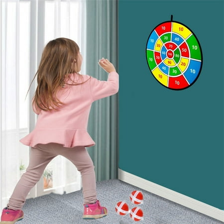 Kids Dart Board Set Dart Board With 8 Balls Safe Dart Game Dart Board ...