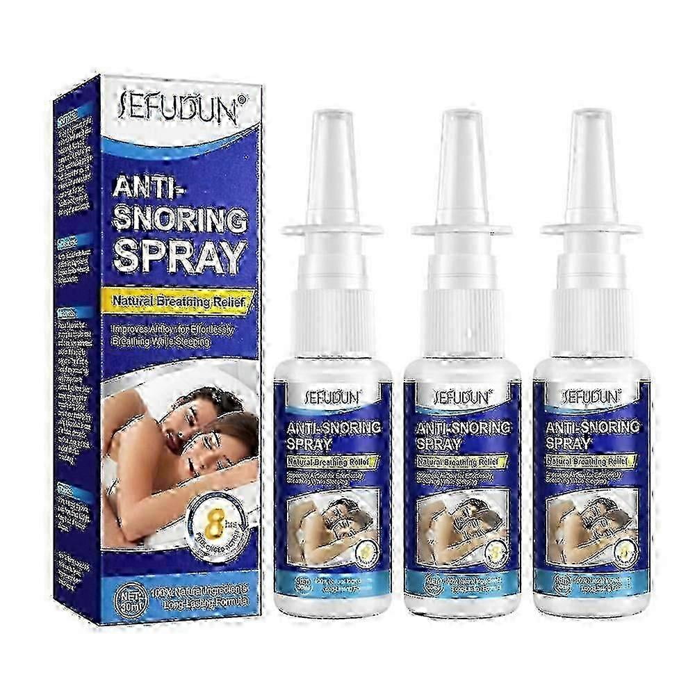 3X Anti-Snoring Nasal Spray, Natural Solution for Snore Relief, Fast ...
