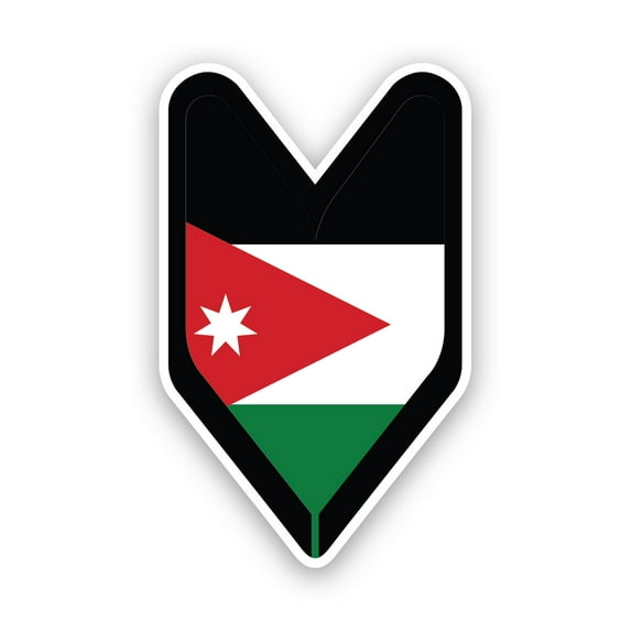 Jordanian Driver Badge Sticker Decal - Self Adhesive Vinyl ...