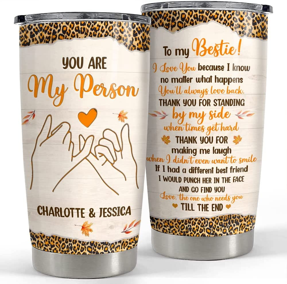 Best Friend Tumbler Bestie Fall Gifts 20oz 30oz Tumblers with Lid Gift ...