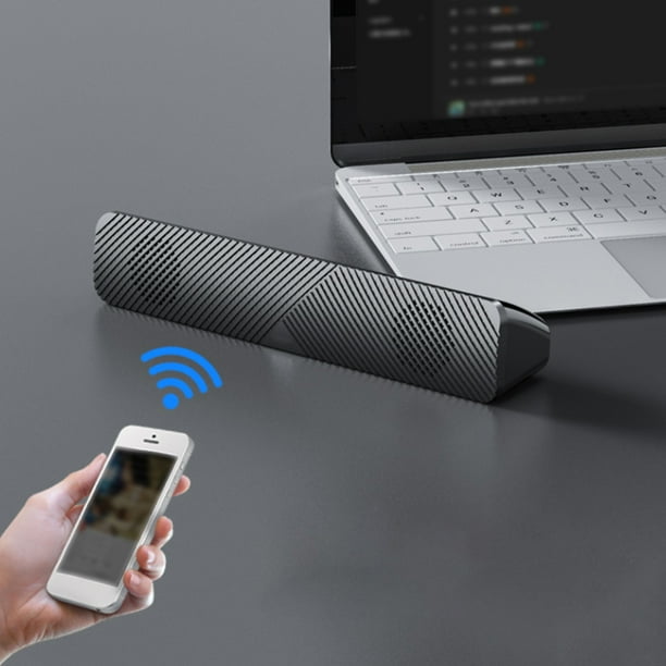 HIFI Mini Soundbar, 3.5mm And USB Stereo Wired And Wireless Speaker ...
