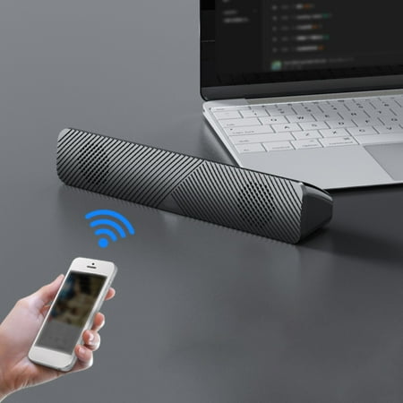 Mini Soundbar, Desktop Computer Wired And Wireless Speaker, With Volume ...