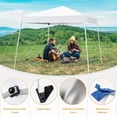 8x8ft Instant Pop Up Canopy Tent, Slant Leg Portable Gazebo with Carry ...