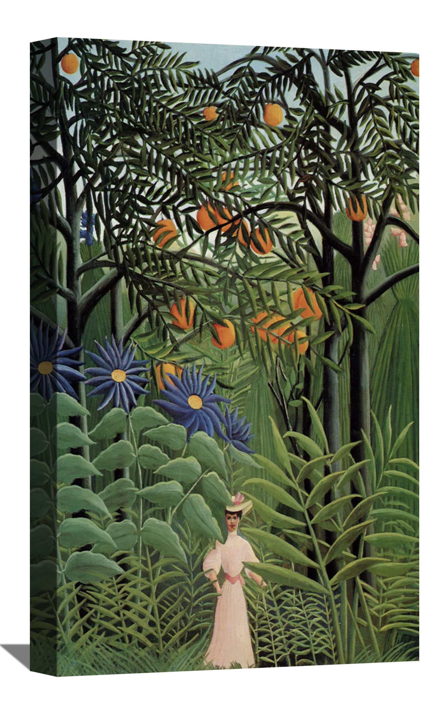 Henri Rousseau Painting Wall Art Woman Walking in an Exotic Forest ...