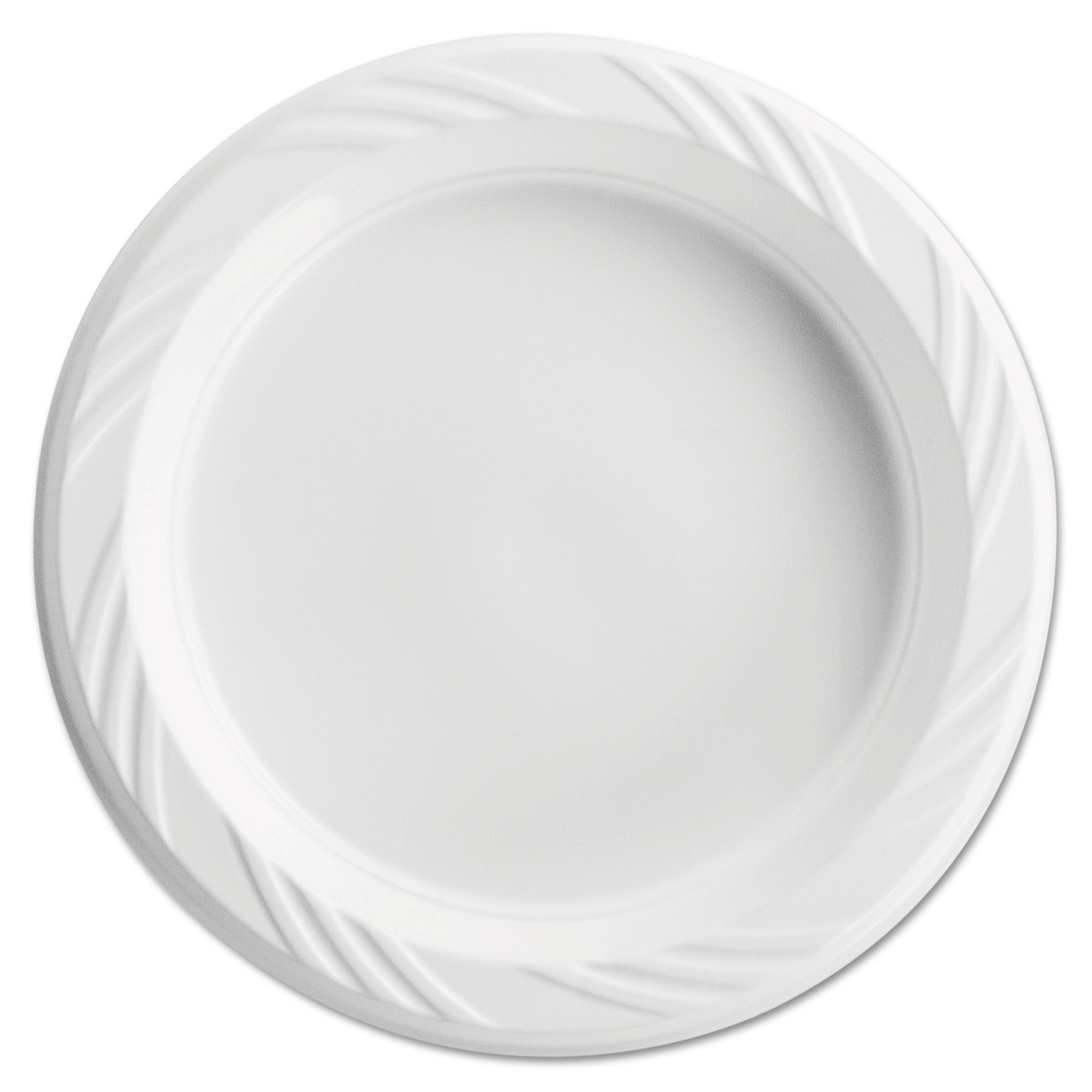 Chinet Plastic Plates, 6 Inches, White, Round, Lightweight, 10/Pack ...