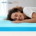 DyFun 3" Queen Medium Soft Gel Memory Foam Mattress Topper Pressure ...