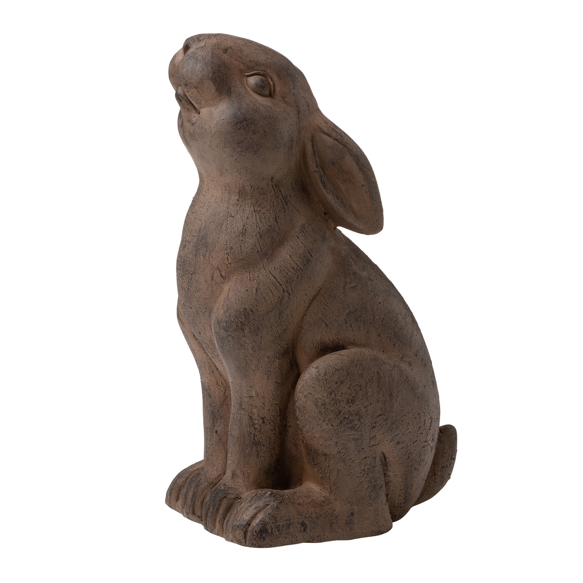 Glitzhome MGO Sitting Bunny Statue Resin Statue for Garden Patio, 7.75 ...