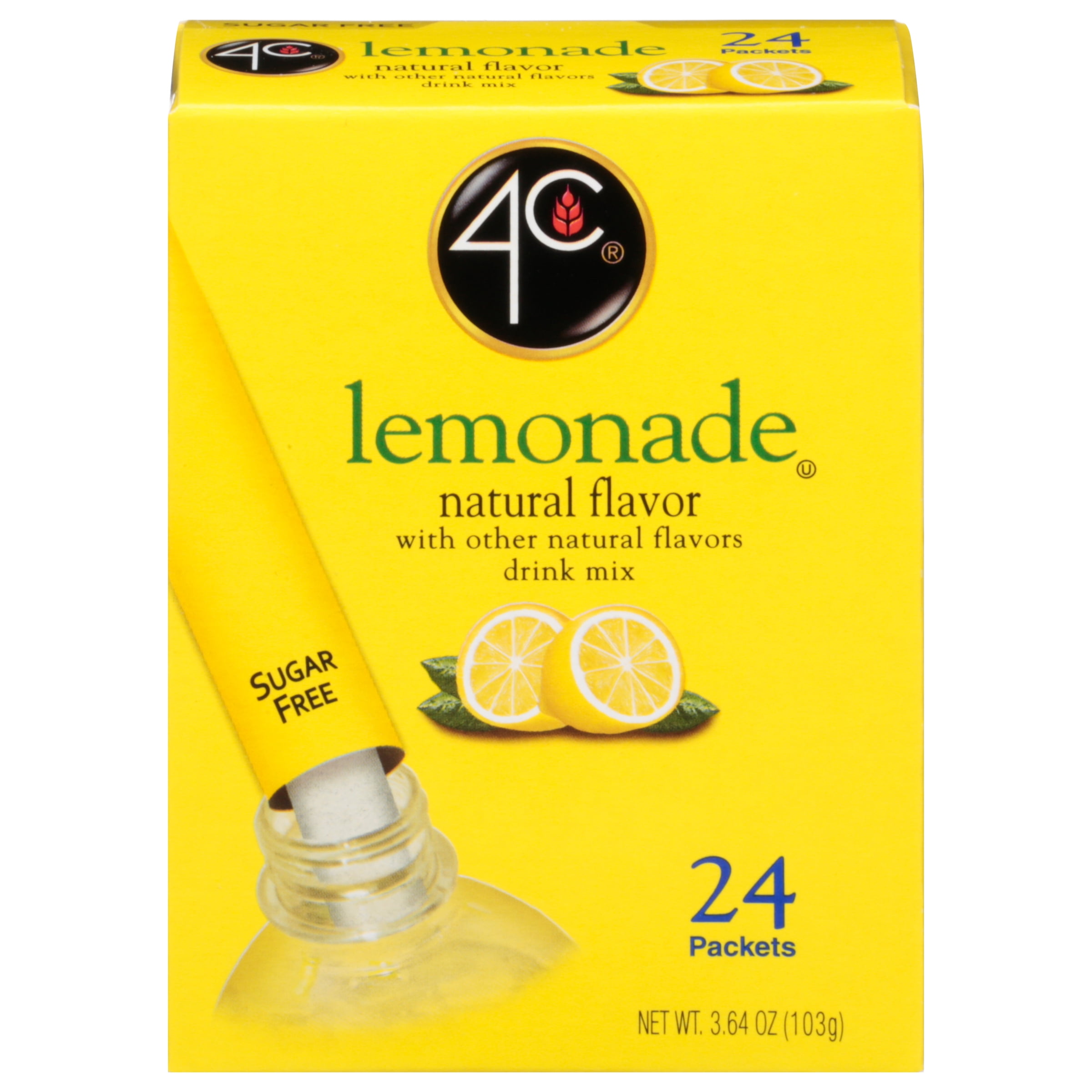 4C Totally Light Lemonade Drink Mix, 3.64 Oz., 20 Packet - Walmart.com