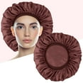 Satin Bonnet Silk Bonnet Sleep Cap For Women Extra Large Reversible ... Satin Bonnet Silk Bonnet Sleep Cap For Women Extra Large Reversible ...