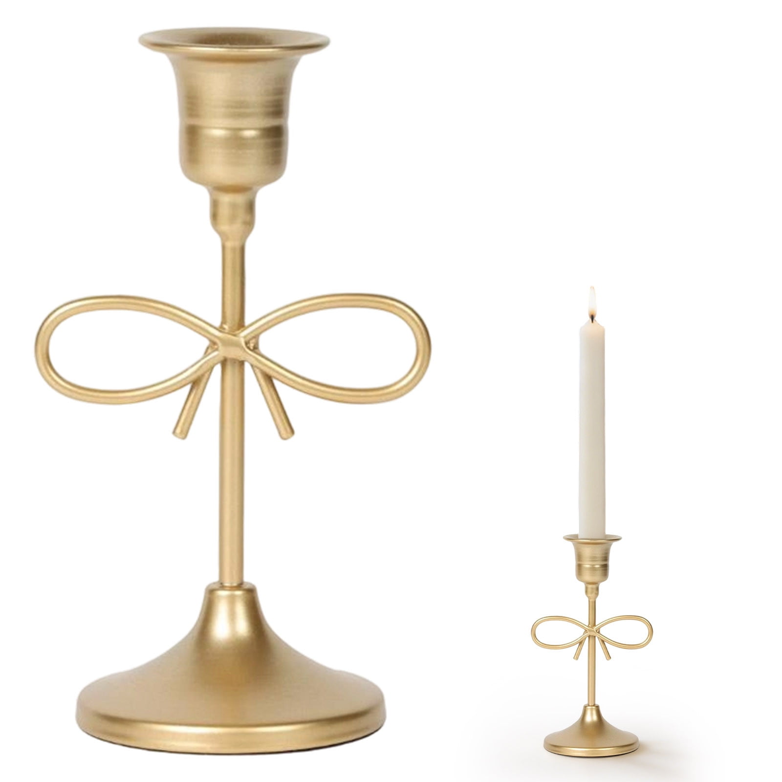 Click here for Dvkptbk Home Gold Metal Indoor Tabletop Taper Cand... prices