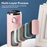 420ML Smart Digital Thermos Cup LED Temperature Display Thermal Mug Leak-proof Vacuum Flask Keep ...