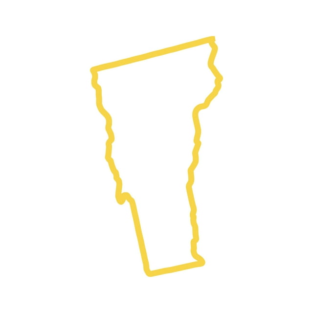 Vermont Outline Sticker Decal Die Cut - Self Adhesive Vinyl ...