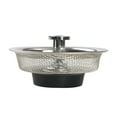 Mainstays Stainless Steel Mesh Sink Strainer with Rubber Stopper Silver ...