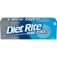 Diet Rite Pure Zero Cola Drinks, Caffeine Free, 12 fl oz, 12 Pack Cans ...