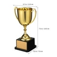 TAILTOSS Novelty Winners Trophy Golden Trophy Cup Plastic 1 Set 7.5x4 ...