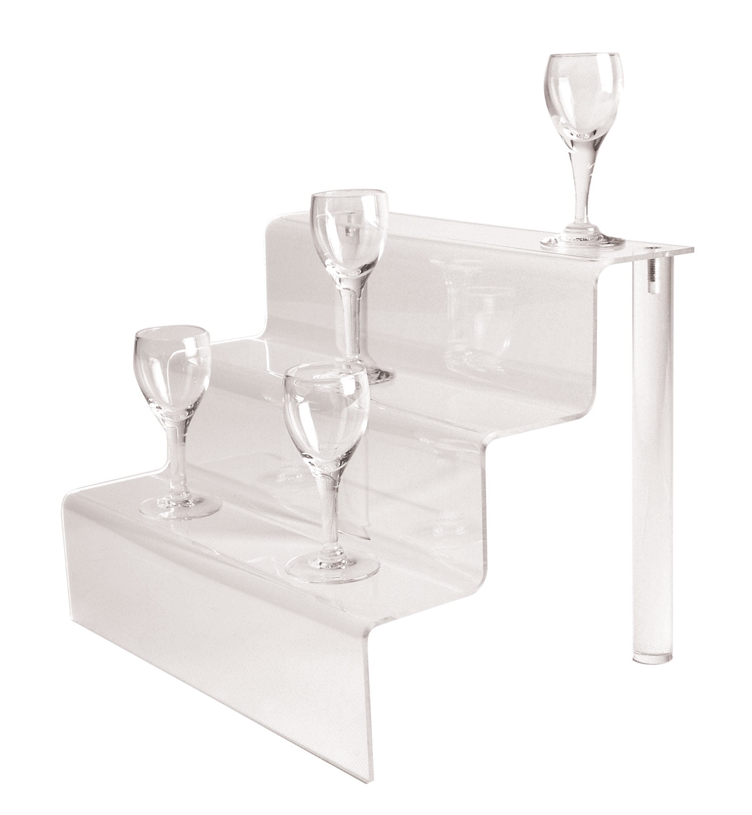 3 Stair Step Display 3 Step Stair Riser With Legs Cupcake Stairs Countertop Retail Display