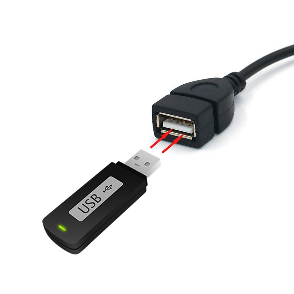USB Female To 3.5mm Jack Audio Adapter | Car Audio And Video Input ...