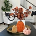3 Pcs Artificial Pumpkins Decoration Set Sherpa Pumpkins Assorted Small ...