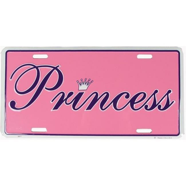 212 Main SA2677 6 x 12 in. Pink Princess License Plate - Walmart.com