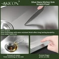 Akicon™ 23" Undermount Nano Single Bowl Stainless Steel Handmade ...